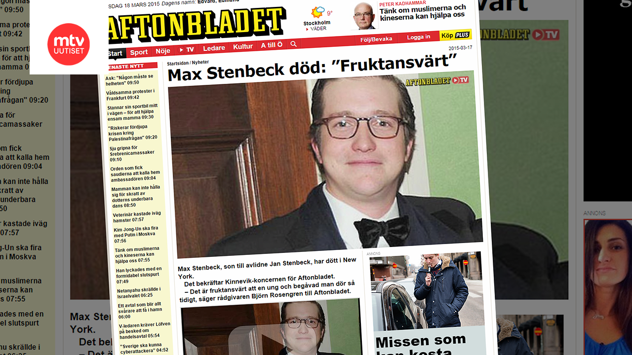 Ruotsalaisen mediamogulin poika kuoli 30-vuotiaana diabetekseen ...