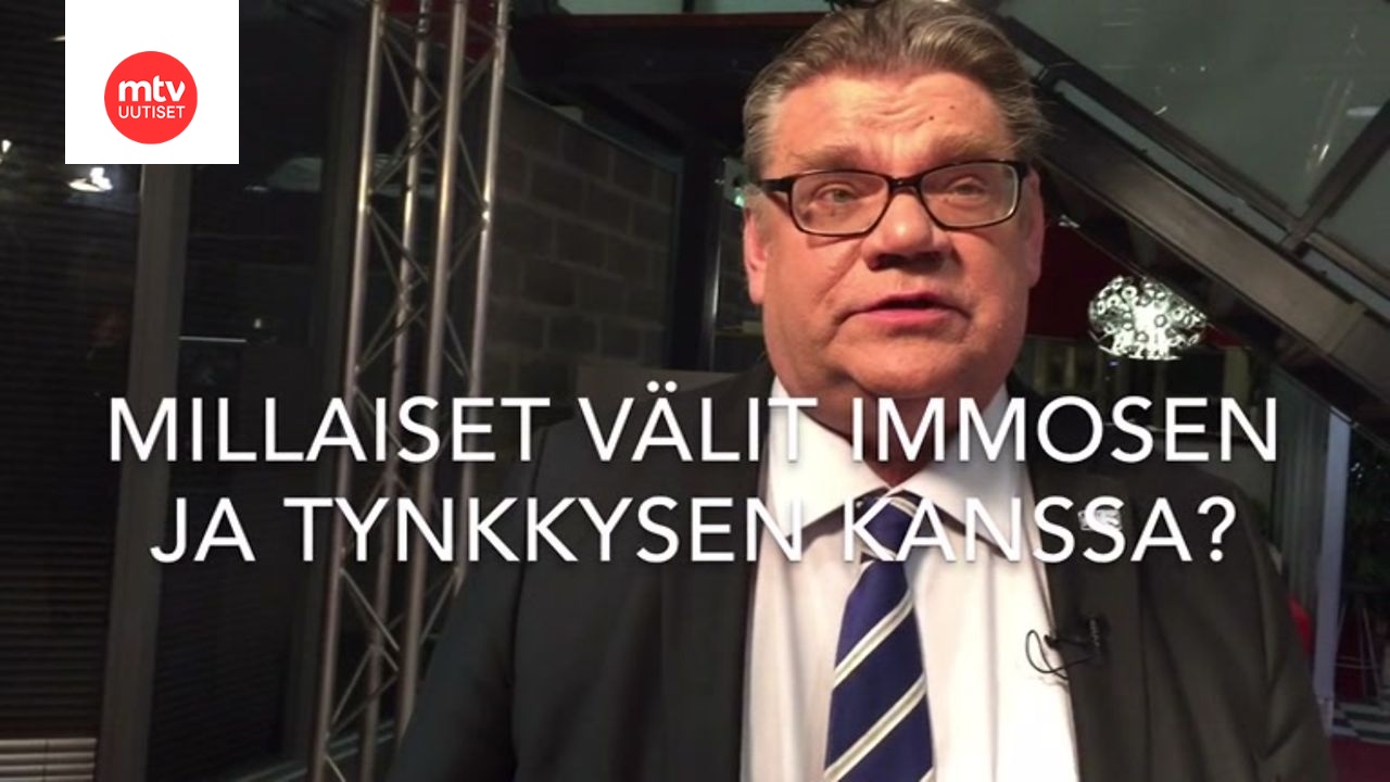 Soini: Olen Tynkkysen ja Immosen kanssa hyvissä puheväleissä – Oinonen ...