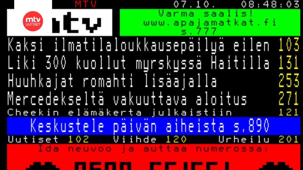 Legendaarinen teksti-tv täyttää 35 vuotta – tästä palvelusta ei hevillä ...