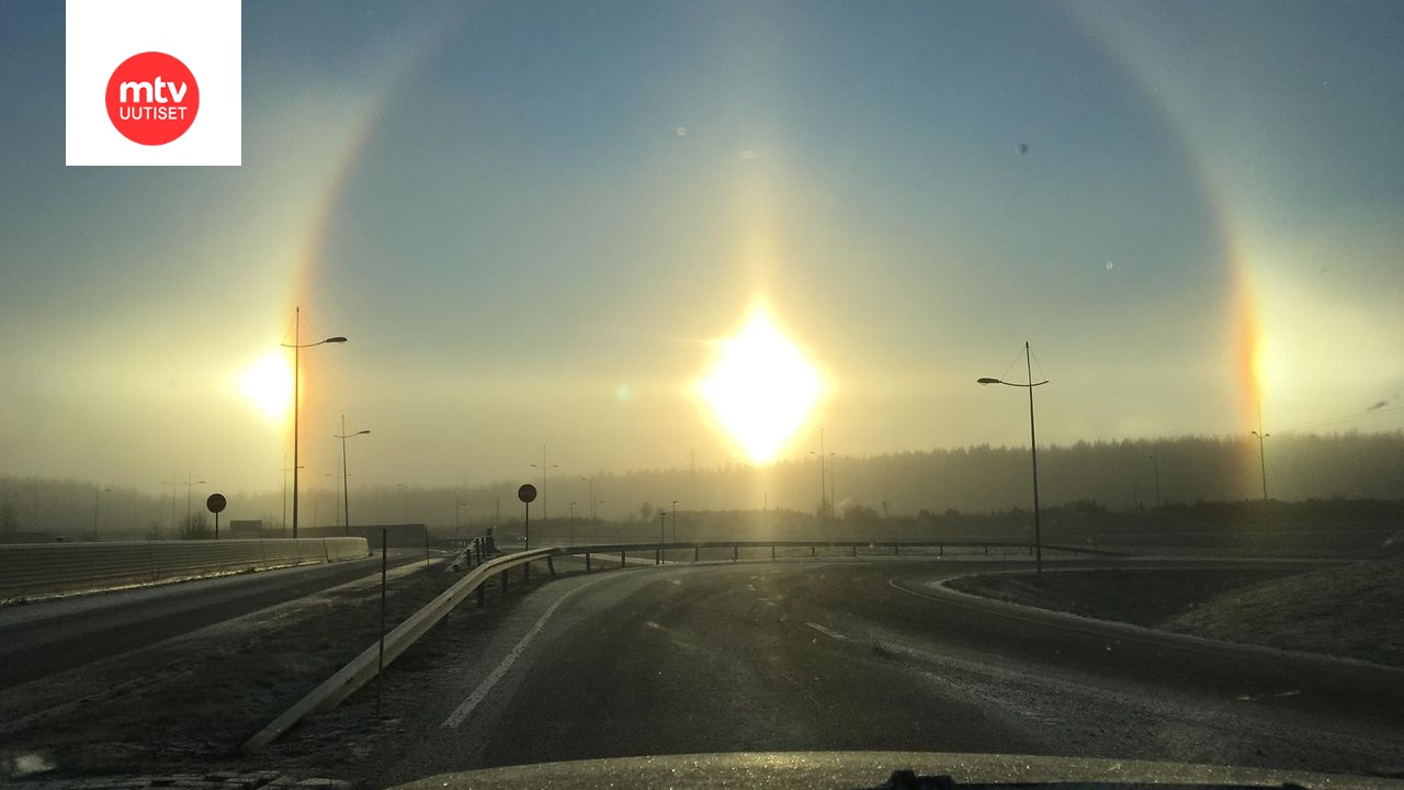 Kuvat: Aurinko näyttäytyi ovelalla tavalla – taivaalta bongattiin ...