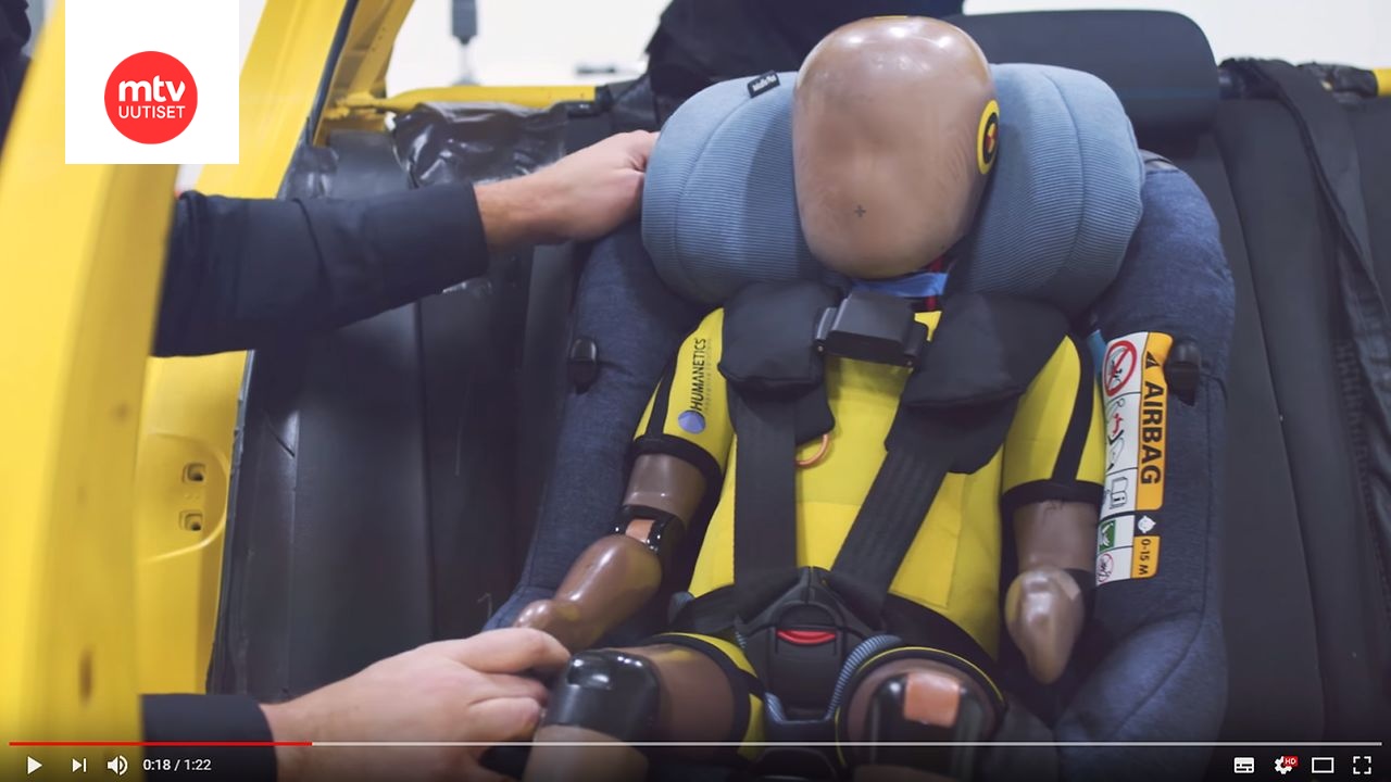 Tässä on maailman ensimmäinen turvatyynyillä varustettu lasten ...