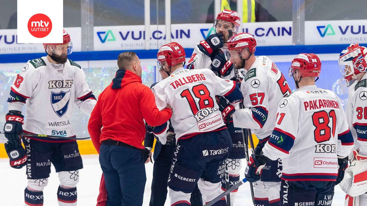 SM-liiga: Teemu Tallbergin ottelu jäi kesken, kun kapteenin päähän osui ...