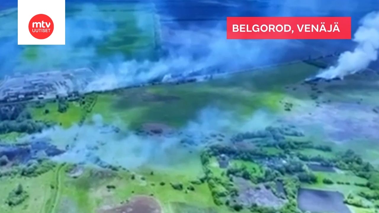 Valtavat savupilvet nousivat ilmaan Venäjällä, drone-materiaali näyttää ...