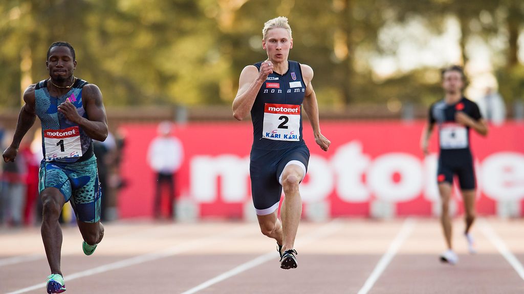 Samuli Samuelsson sivusi Suomen ennätystä 100 metrillä - MTVuutiset.fi