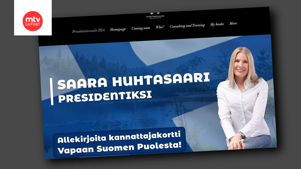 Laura Huhtasaaren sisko pyrkii presidentiksi - MTVuutiset.fi