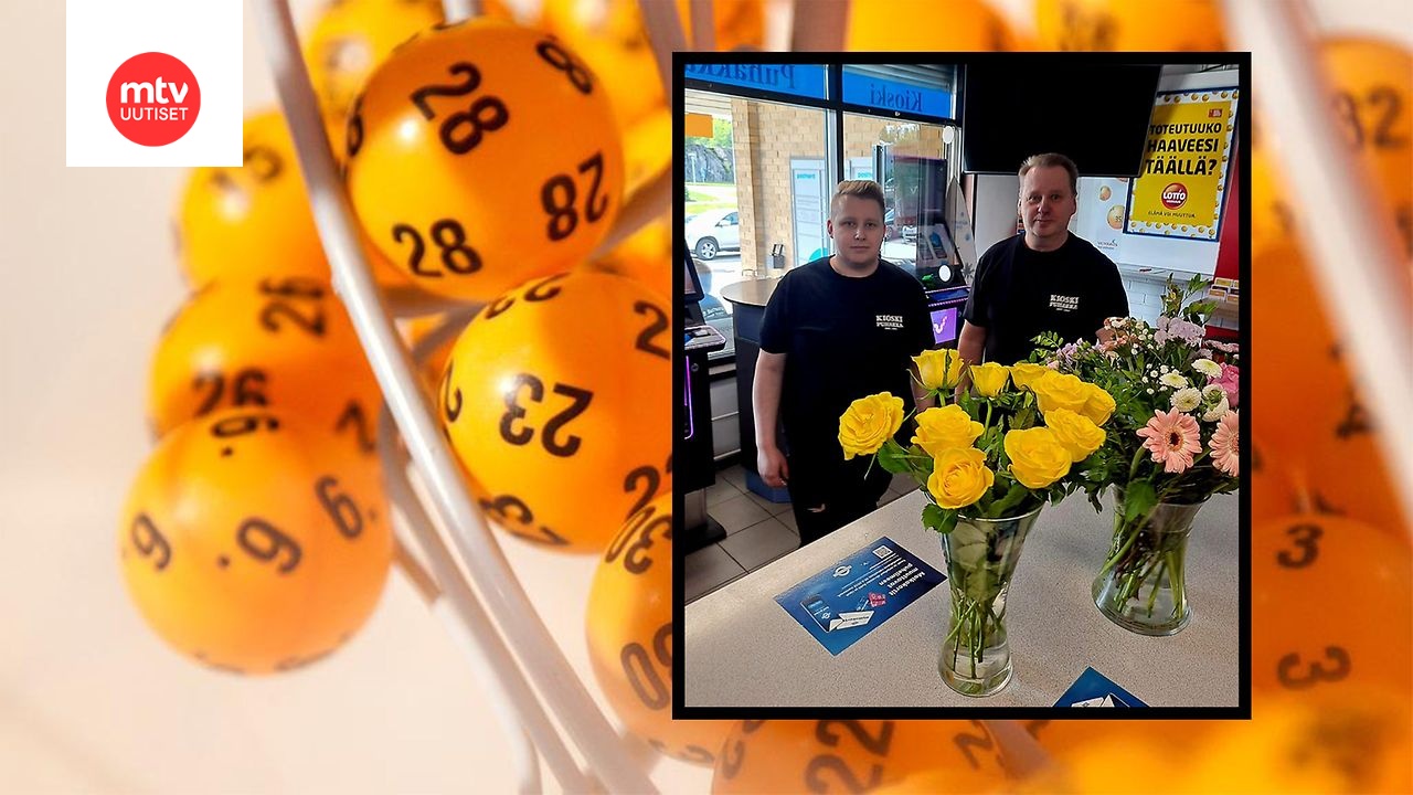 Savonlinnalaisella kioskilla juhlistetaan vuoden suurinta lottovoittoa ...