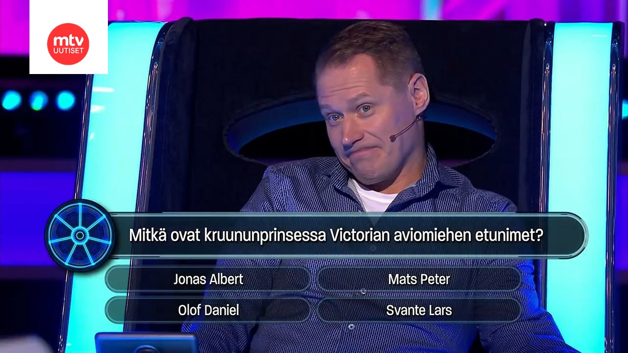 Jarkko Tamminen ei arvannut prinsessa Victorian aviomiehen nimeä oikein ...
