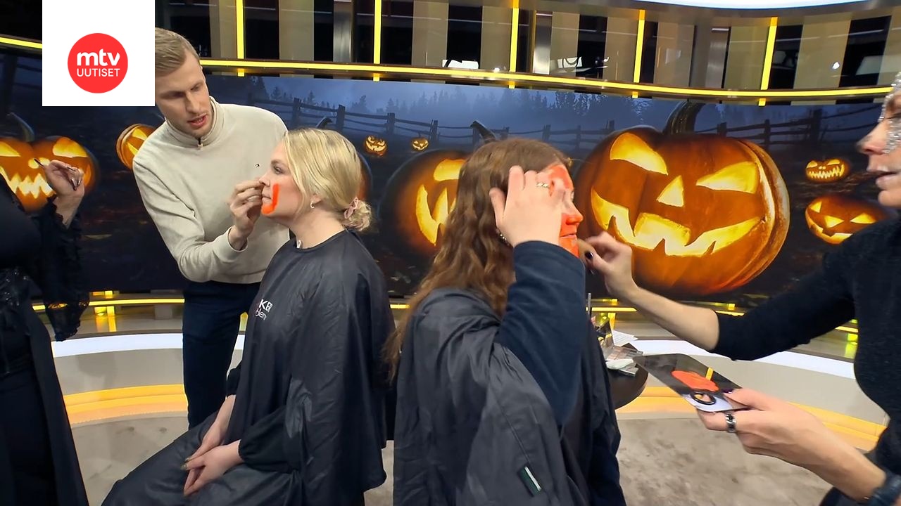 Näin tubettaja Roni Bäck selviytyi halloween-meikkihaasteesta suorassa lähetyksessä - MTVuutiset.fi