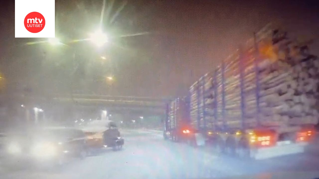 Tapio tallensi videolle pelottavan yllätyksen Kuopion tuiskuisella ...