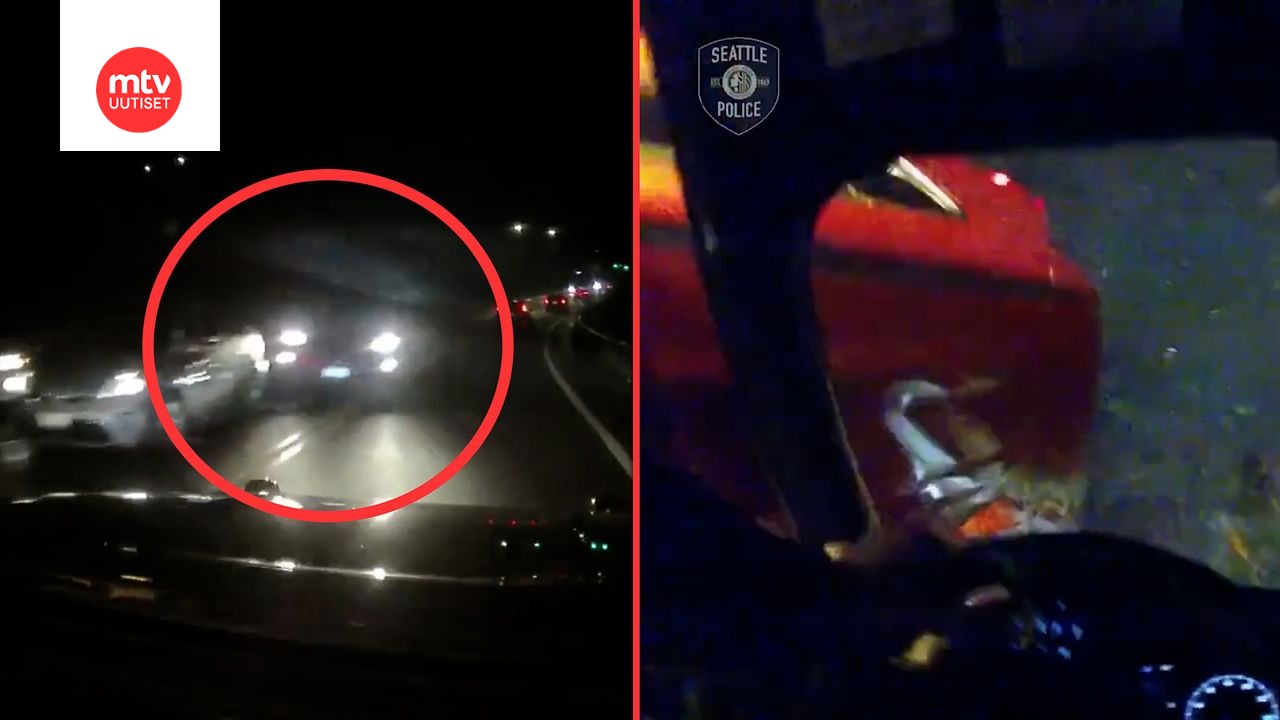 Hurjat tapahtumat tallentuivat poliisin kojelautakameraan - MTVuutiset.fi