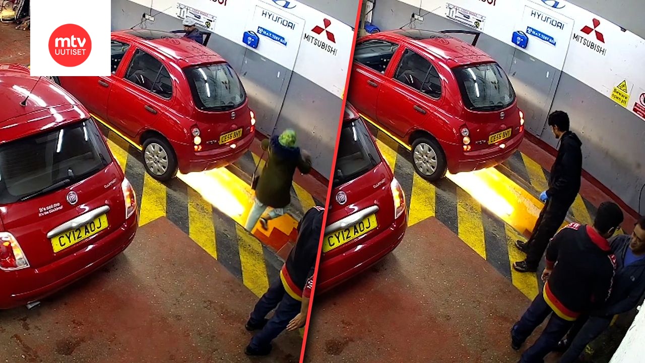 Harha-askel sai naisen putoamaan katsastusasemalla - MTVuutiset.fi