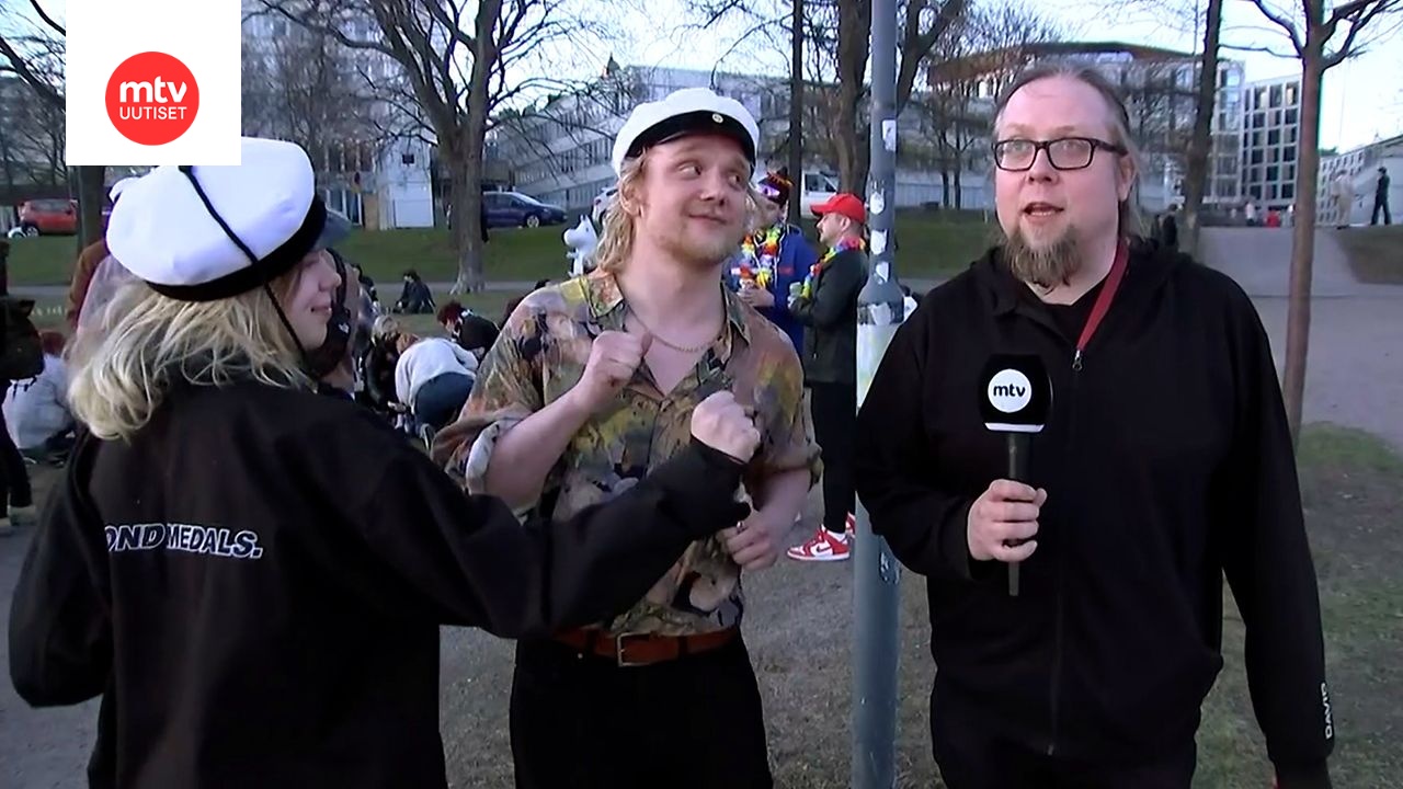 MTV:n vappureportteri sai suorassa lähetyksessä tanssivat seuralaiset - MTVuutiset.fi